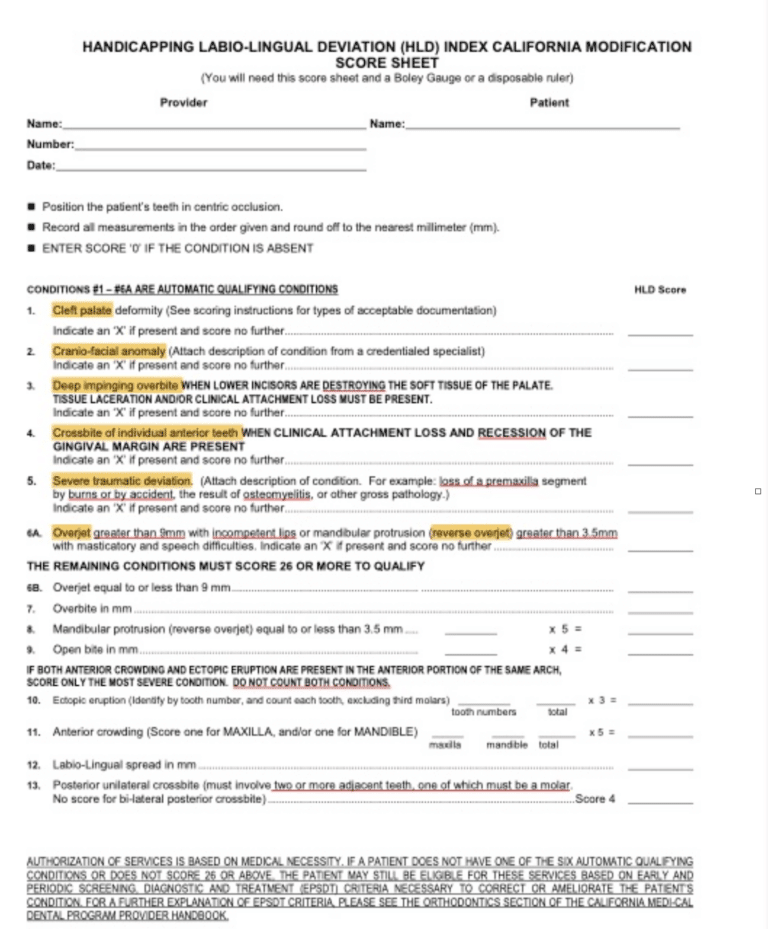 Malocclusion Severity Index - Bernstein Orthodontics